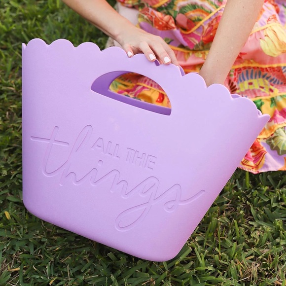 Packed Party | Bags | New Packed Party All The Things Jelly Tote Purple ...